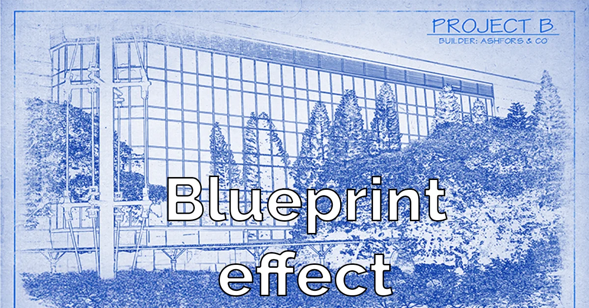 Blueprint Effect Photoshop Tutorial | Transform Your Landscapes